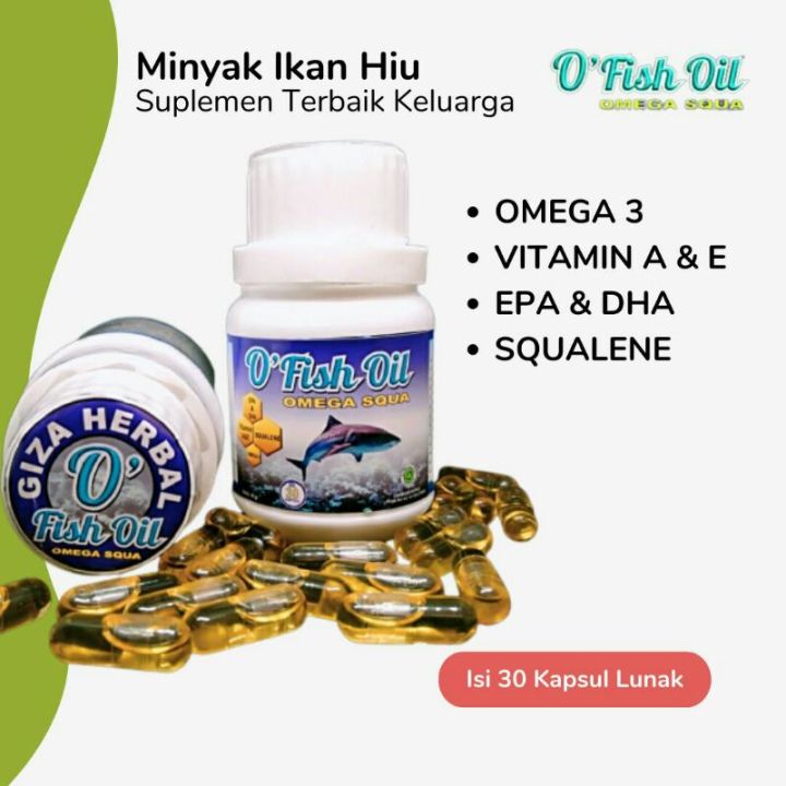 Kapsul Minyak Ikan Hiu Omega Squa Squalane Omega 3 Kapsul Gemuk dan ...