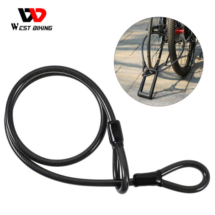 WEST BIKING High Strength Steel Cable Lock Bike Locks Anti-theft MTB ...