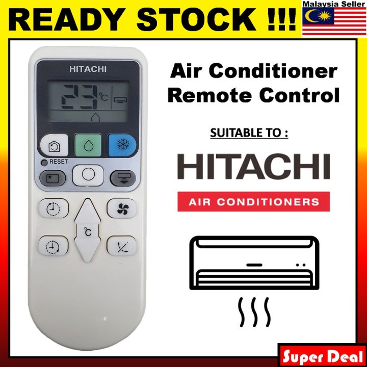 HITACHI Air Cond Aircon Aircond Remote Control Replacement (HI-02 ...