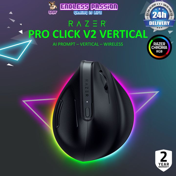Razer Pro Click V2 Vertical - Wireless Ergonomic Mouse | Lazada Singapore