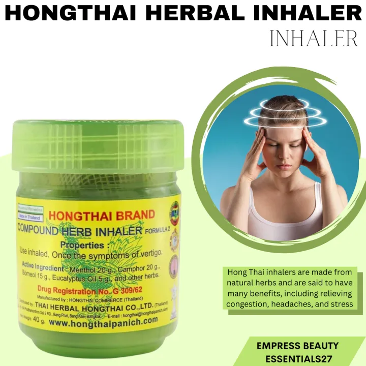 ORIGINAL COMPOUND HERB TRADITIONAL THAI INHALER for Headache Dizziness ...