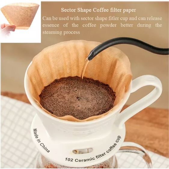 Coffee Filter Strainer-Packs Hand Drip Paper Bag Tea-Coffee filter ...