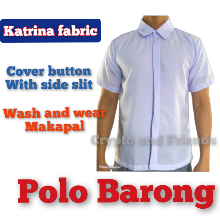 1CAF' POLO BARONG FOR SCHOOL OR FOR WORK/ TEENS OR ADULT SIZE// COVER ...