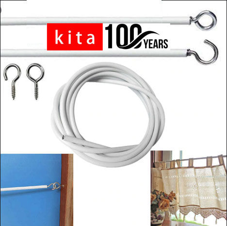 ((3m/Window Cord)) ~~~~~Length PVC Cable Net Curtain Wire Windows ...