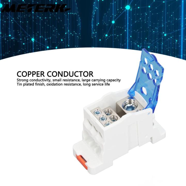 Electric Wire Distribution Box Terminal Block Box Copper Conductor 160A ...