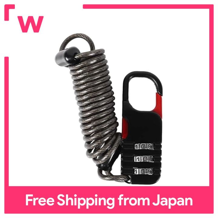 Amazing Harmony padlock dial 3 digit wire lock bicycle security key ...