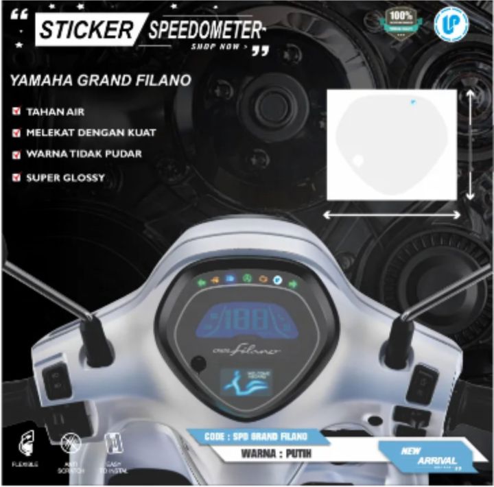 STICKER ANTIGORES SPEEDOMETER YAMAHA GRAND FILANO | Lazada Indonesia