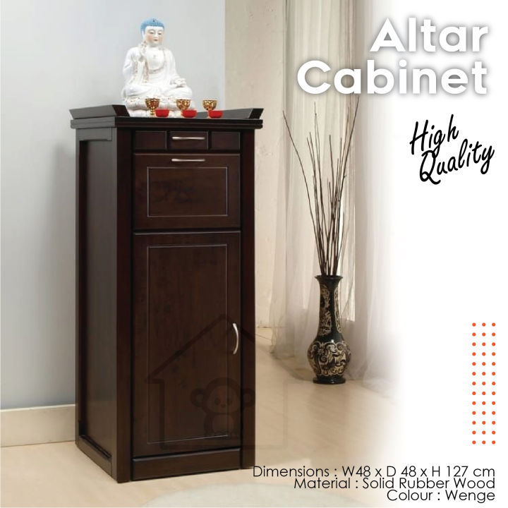 (PREORDER) SOLID WOOD FENGSHUI PRAYER TABLE / ALTAR CABINET / ALTAR ...