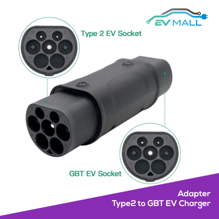 EV adapter type 2 to GBT [ข้อต่อหัวแปลงสำหรับแปลงหัวชาร์จรถยนต์ไฟฟ้าจาก ...