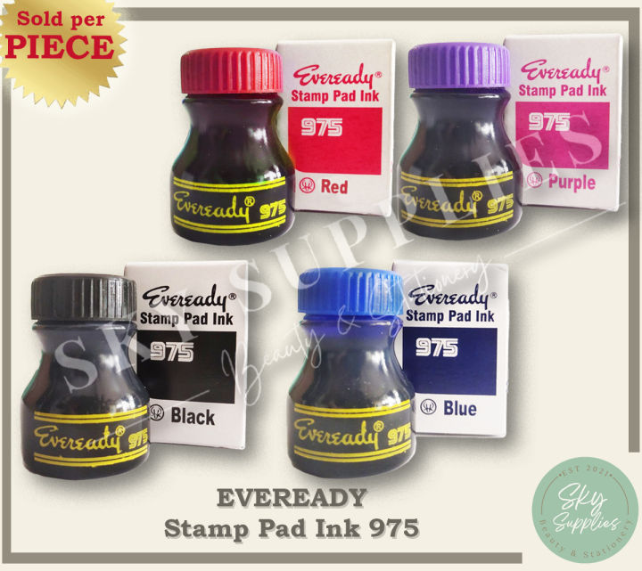 Eveready Stamp Pad Ink 30ml with Brush | Lazada PH