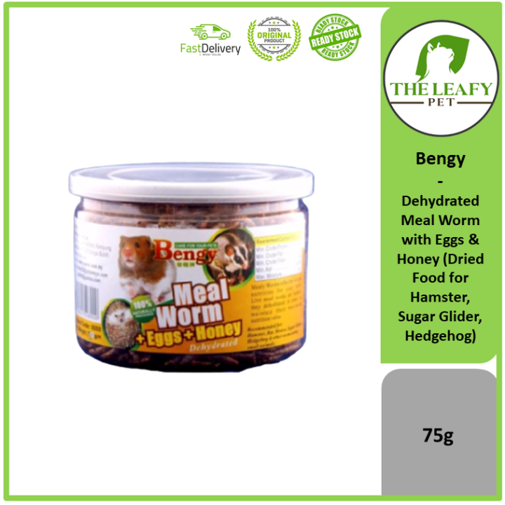 Bengy Dehydrated Dried Food Meal Worm / Mealworm with Eggs & Honey ...
