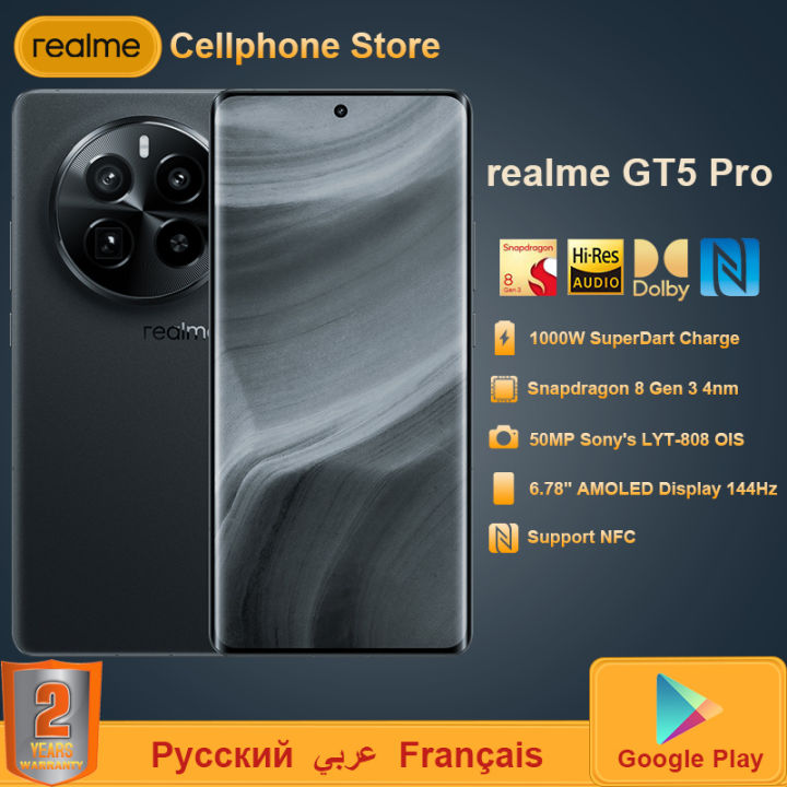New Realme GT5 pro 5G Cell Phone 6.78" 144Hz Snapdragon 8 Gen 3 Octa ...