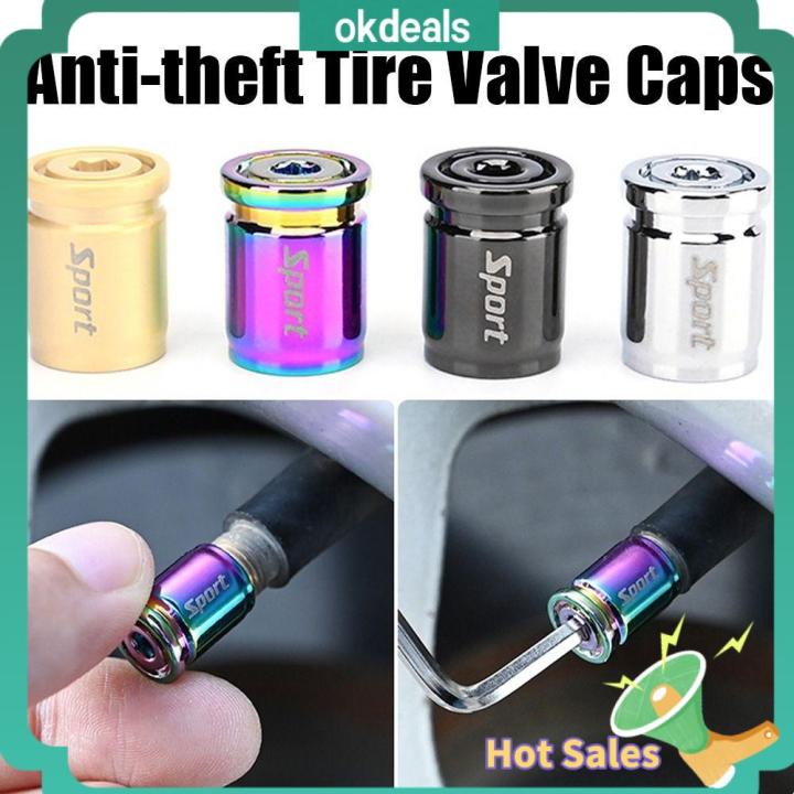 OKDEALS Universal Wheels Decorative Auto Accessories Dust Proof Caps ...