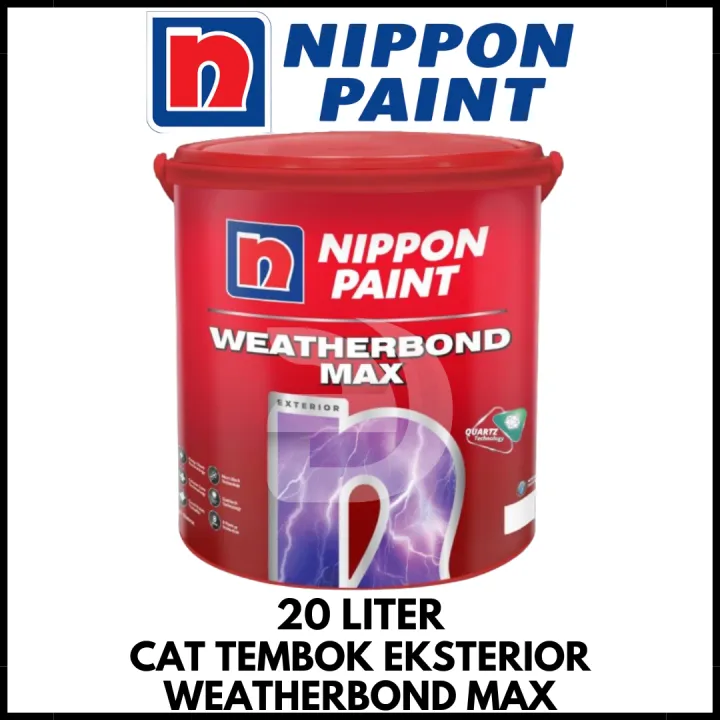 Cat Tembok Eksterior Nippon Paint Weatherbond Max Pail 20Liter | Lazada ...