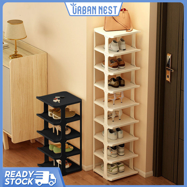 Multi-Layer Plastic Shoe Racks Simple Stackable Shoe Storage Rack ...