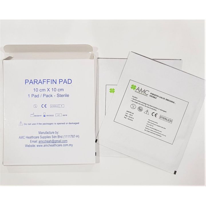 AMC Paraffin Gauze Pad Dressing (Sterille Invidual Pack) 1s (LOOSE ...