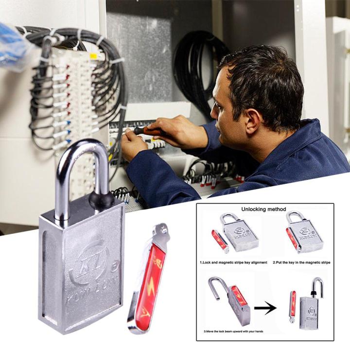 Magnetic Padlock Anti-theft Technology Anti-rust Lock With Keyhole Lock ...