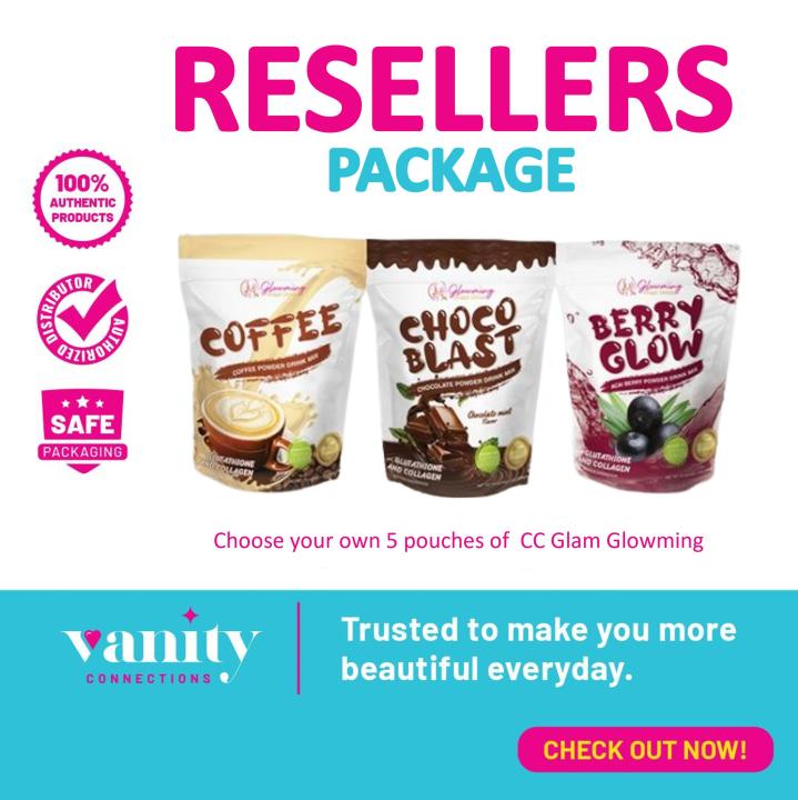 CC Glam Glowming Premium Coffee Drink Premium Berry Glow Choco Blast 10 ...