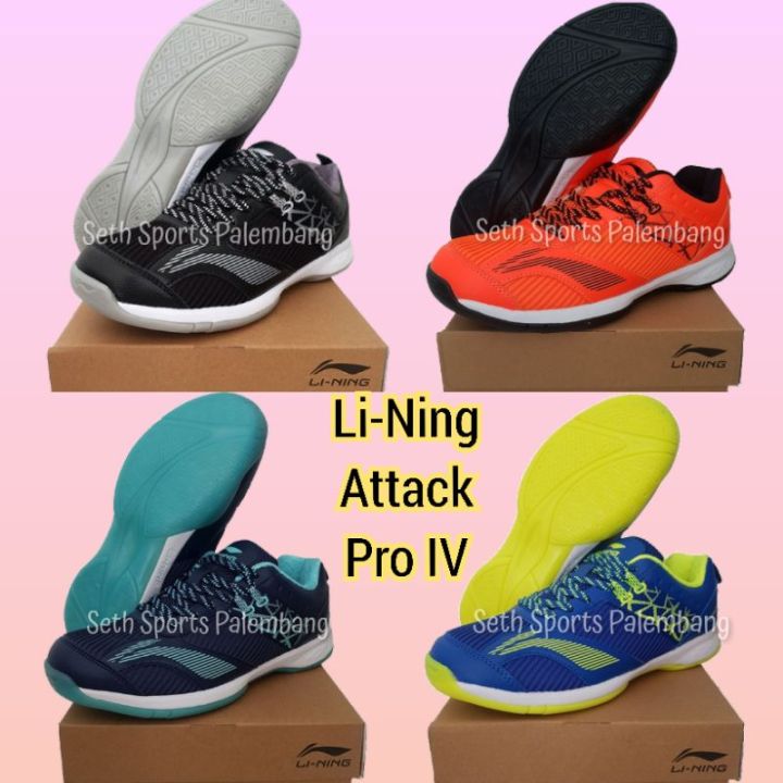 Sepatu Badminton Li-Ning Attack Pro IV Original | Lazada Indonesia