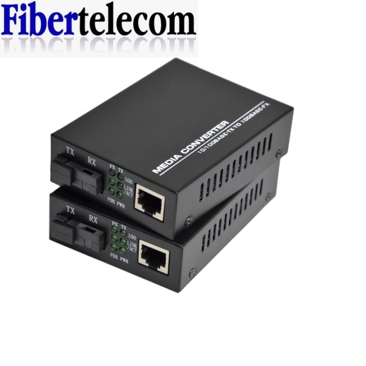 FTTH 100/1000M WDM Gigabit Ethernet Fiber Optic Media Converter 1G1E ...
