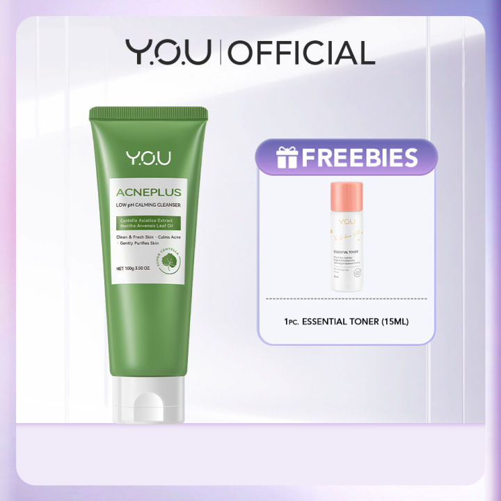 Y.O.U AcnePlus Low Ph Calming Cleanser 100g l Oil Control l Acne ...