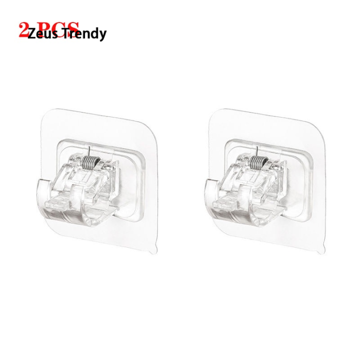 QIAN TI ZI Set 2 Fixed Clamps Hangers No Hole Inking | Lazada PH