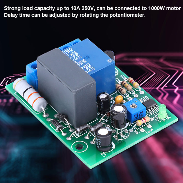 Timer Relay Switch Delay Power On Module Adjustable Delay Time AC 220V Accurate 10A250V Load for ...