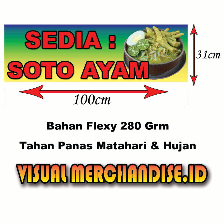 Spanduk Banner Baliho Soto Ayam | Lazada Indonesia