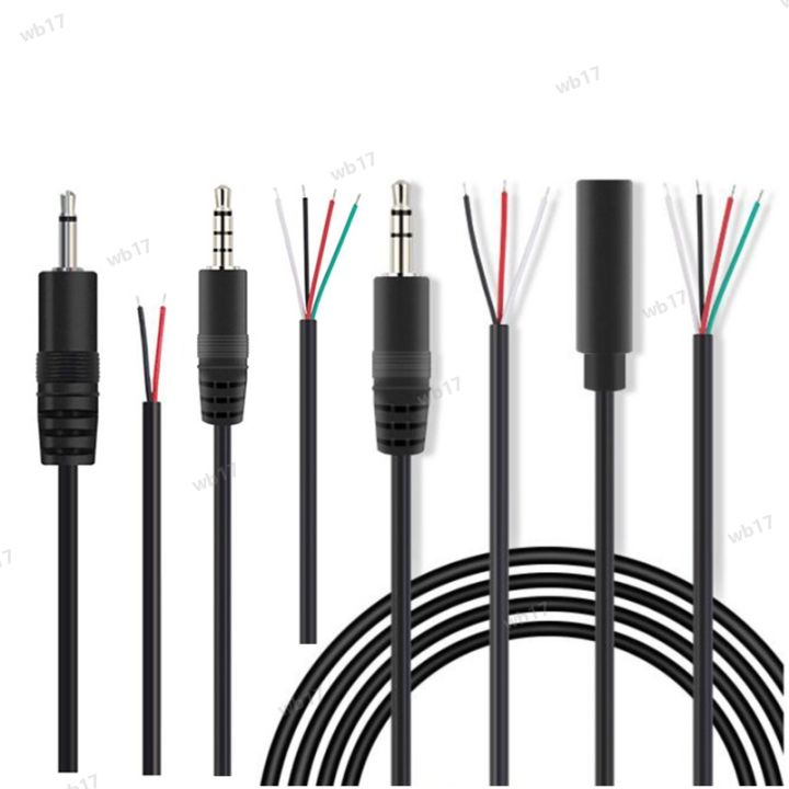 1/5pcs 3.5MM 2 3 Pin 4 Core Male Female Audio Extension Cable Aux ...