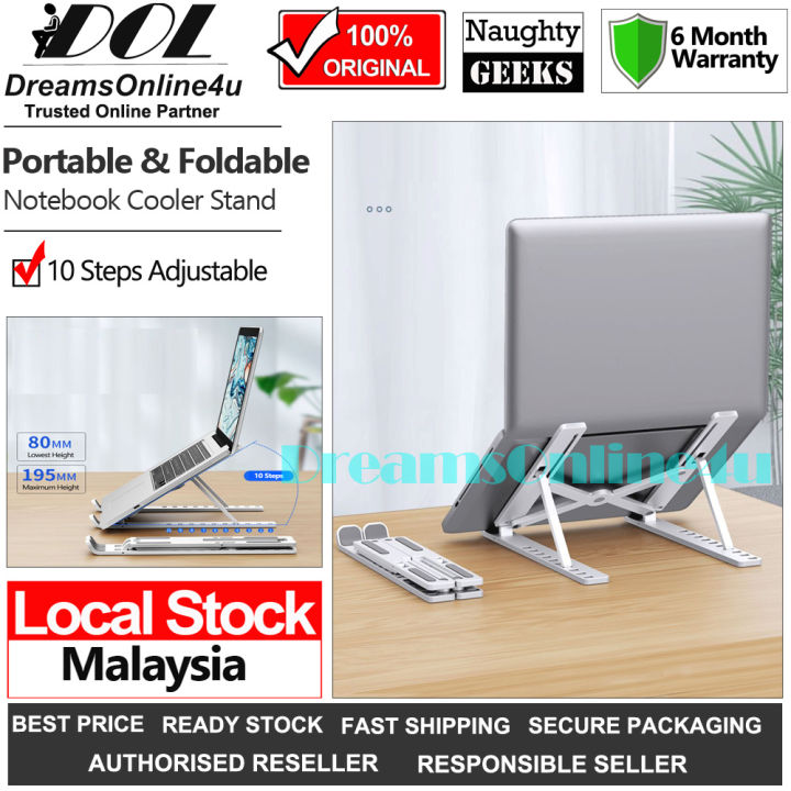 MC N100 Light-weight Portable Foldable Notebook Laptop Cooler Stand 10 ...