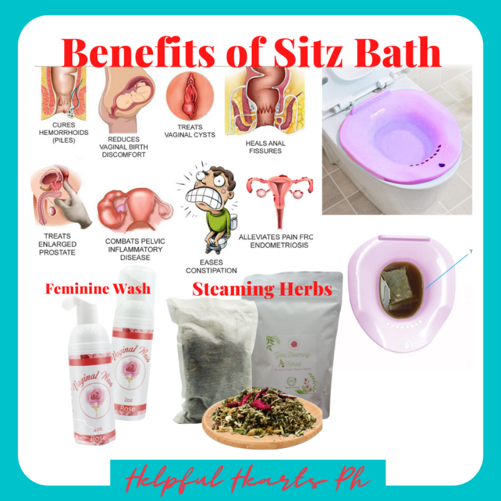 COMBO Sitz Bath + Steaming Herbs + Feminine Wash Sitz Bath For ...
