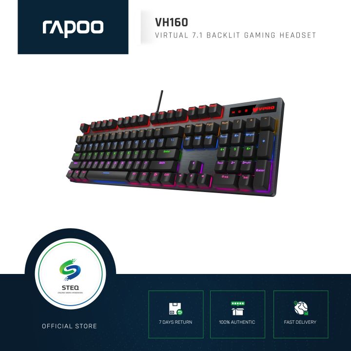 STEQ RAPOO V500 Pro Backlit Mechanical Gaming Keyboard | Lazada PH