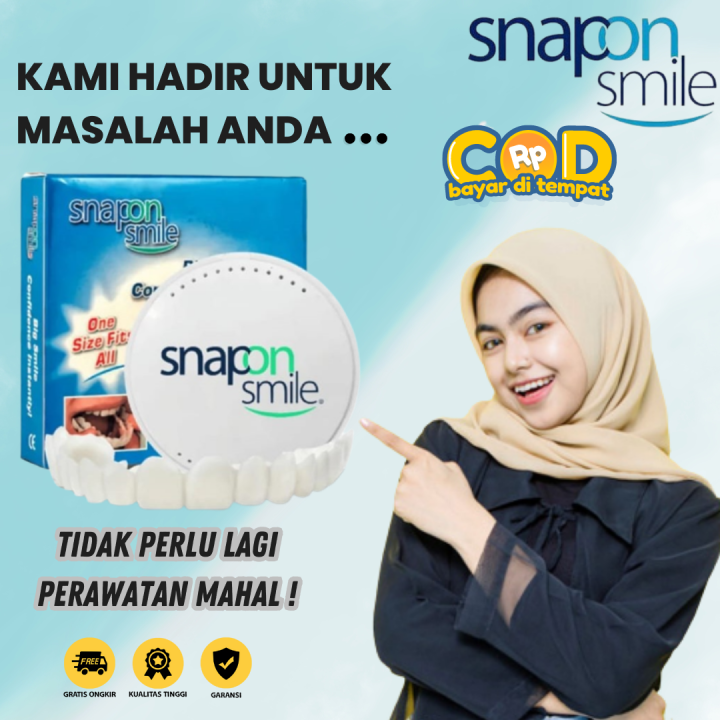 Snap On Smile Gigi Palsu Atas Bawah Pria Wanita Snap on Smile Veneer ...