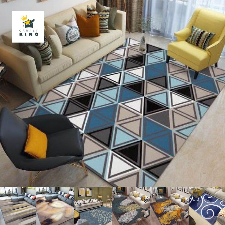 Carpet King 180x150cm 3D Geometric Carpet Comfortable Lounge Area ...