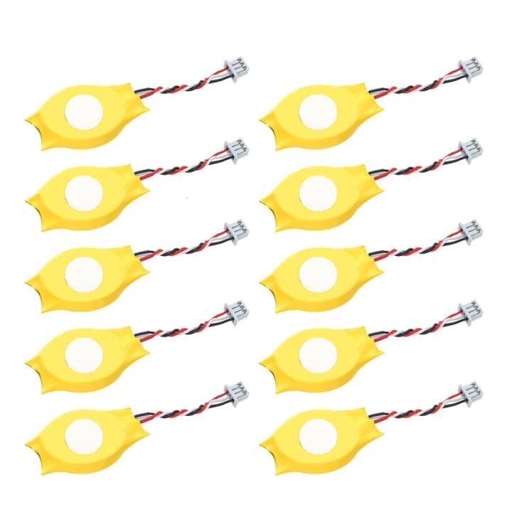 10pcs with 3 Wires 3Pin CMOS BIOS CR2032 3V lithium buffer battery for ...