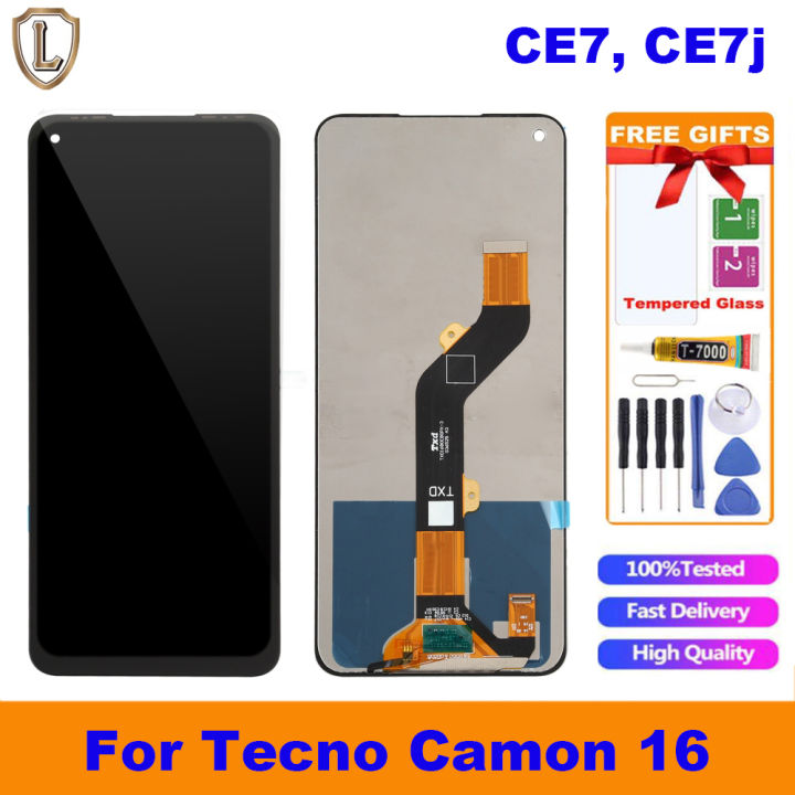 For Tecno Camon 16 LCD Screen CE7 CE7j CE9h LCD Display Touch Screen ...