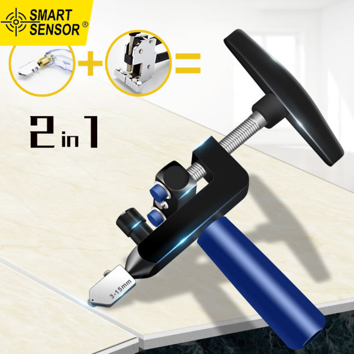 SMART SENSOR Portable Manual Glass Tile Opener Hand-Held Replacement Cutter Heads Ceramic Tile ...