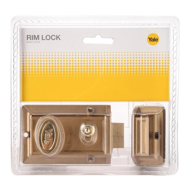 Yale Gold Lacquer Night Latch Rim Lock V78 GL | Lazada PH