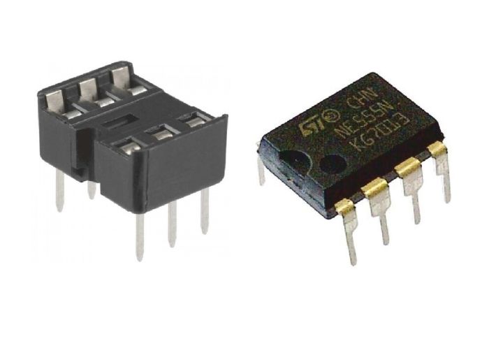 IC Timer 555 with Socket ไอซีเบอร์ 555 พร้อมฐาน | Lazada.co.th