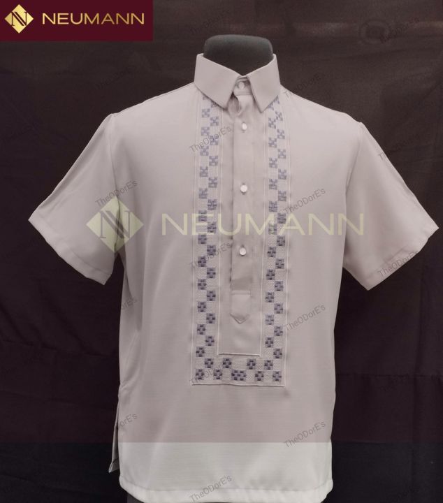 LINEN POLO BARONG (C#171 DARK) Lt. Gray | Lazada PH