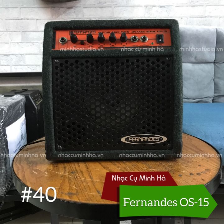 Amplifier Fernandes OS-15 (bọc nỉ vải xanh đen) cho guitar điện, có ...