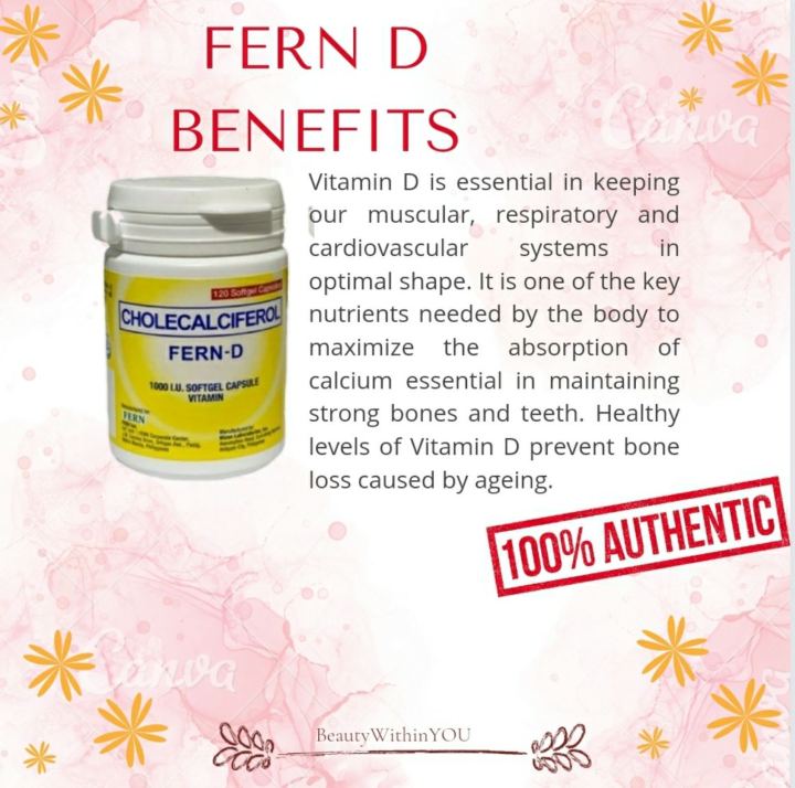 Ifern PROMO Fern D 60s Fern D120s fern activ milkca calcium energy antioxidant softgels power ...