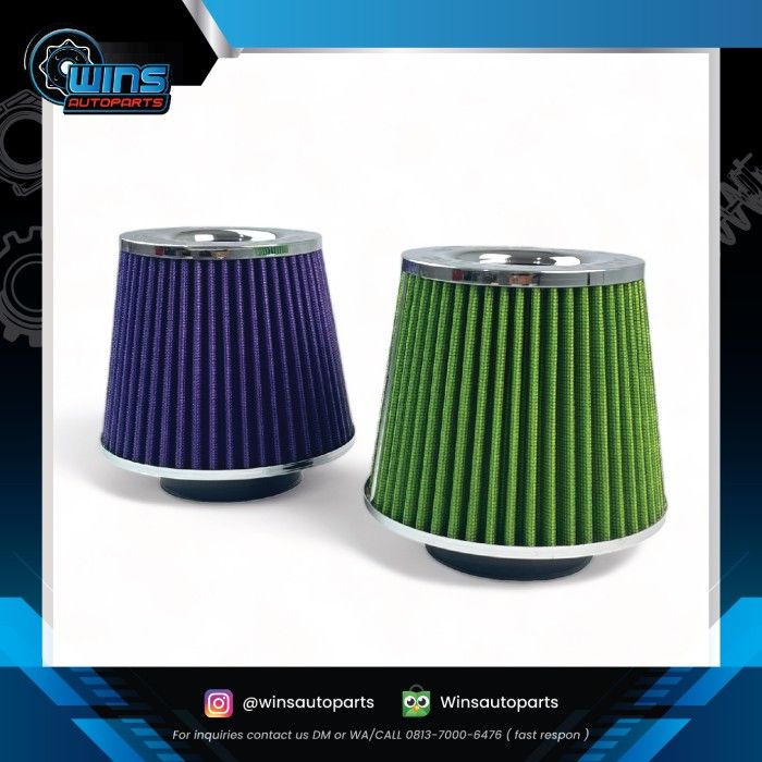 SPARE PART Filter Udara Racing Free Flow Open Filter Biru BEKASI ...