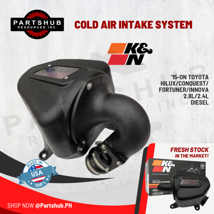 K&N AIR INTAKE SYSTEM 57S-8750 ('15-ON TOYOTA HILUX/FORTUNER/INNOVA 2 ...