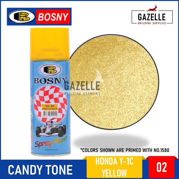 Bosny Candy Tone Spray Paint - #02 Honda Y-1C Yellow | Lazada PH