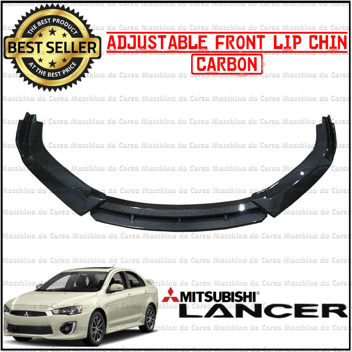 Mitsubishi Lancer Front Lip Chin Body Kit For Car Bumpers (Carbon ...