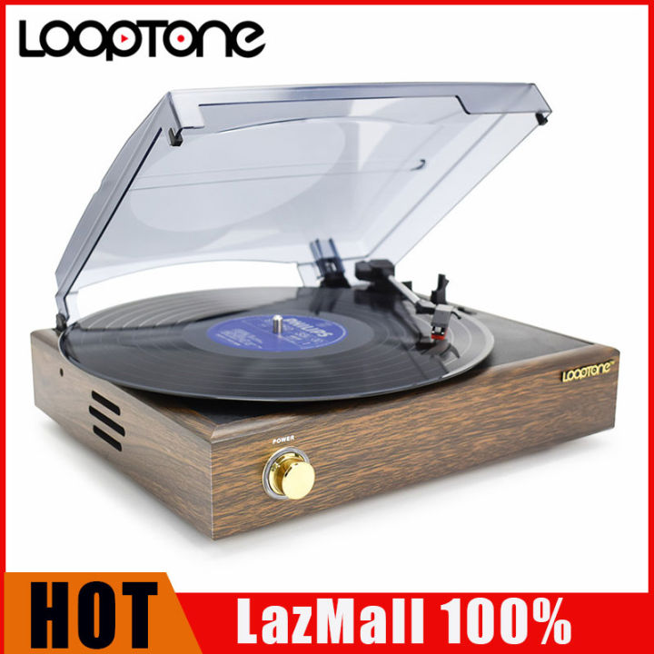 LoopTone 33 45 78RPM Classic Belt-Driven Turntable Vinyl LP Record ...