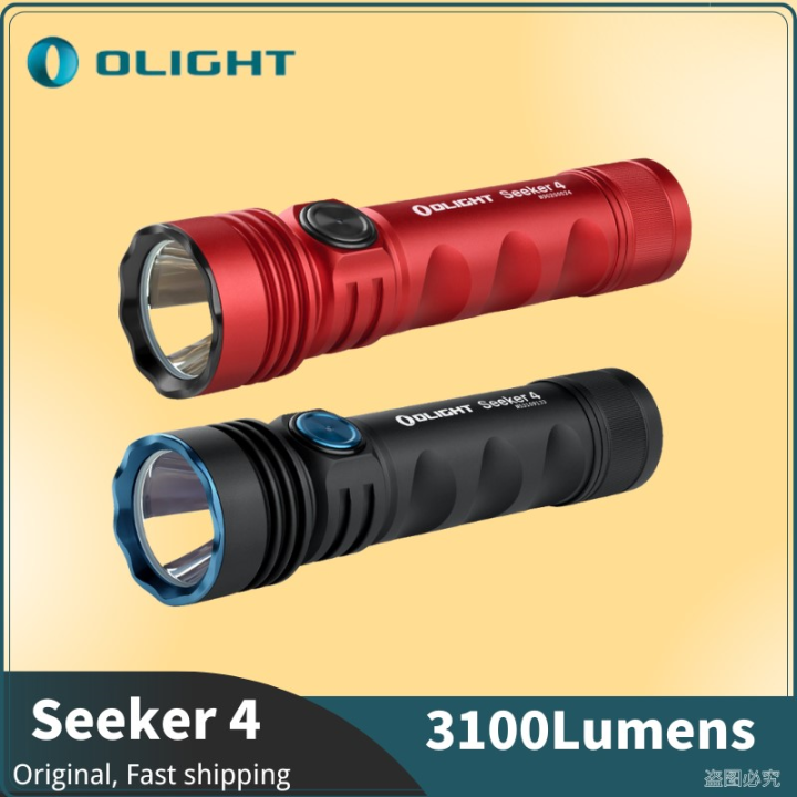Olight Seeker 4 USB-C Rechargeable EDC Flashlight With 3100 Lumens ...