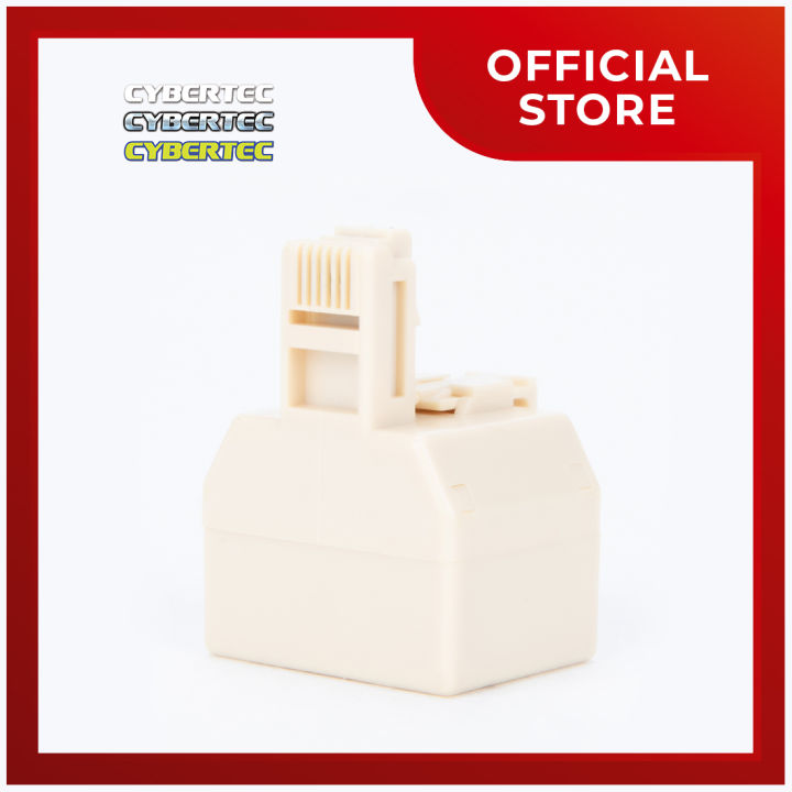 Cybertec Tel Mod T-Jack Adaptor 2 ports | Lazada PH