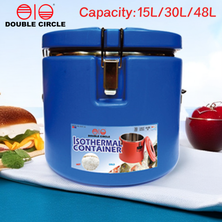 Double Circle Isothermal Container Outdoor Ice Box Cooler food warmer ...